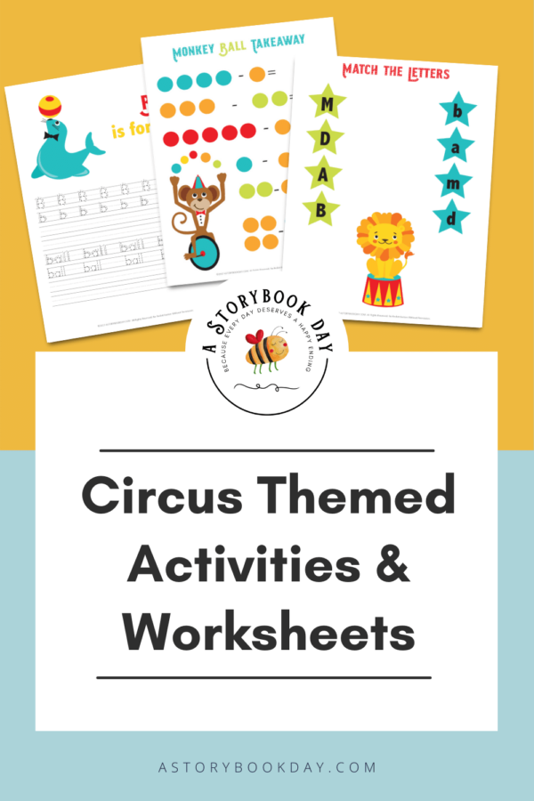 Circus Themed Activities + Worksheets for Pre-K - A Storybook Day