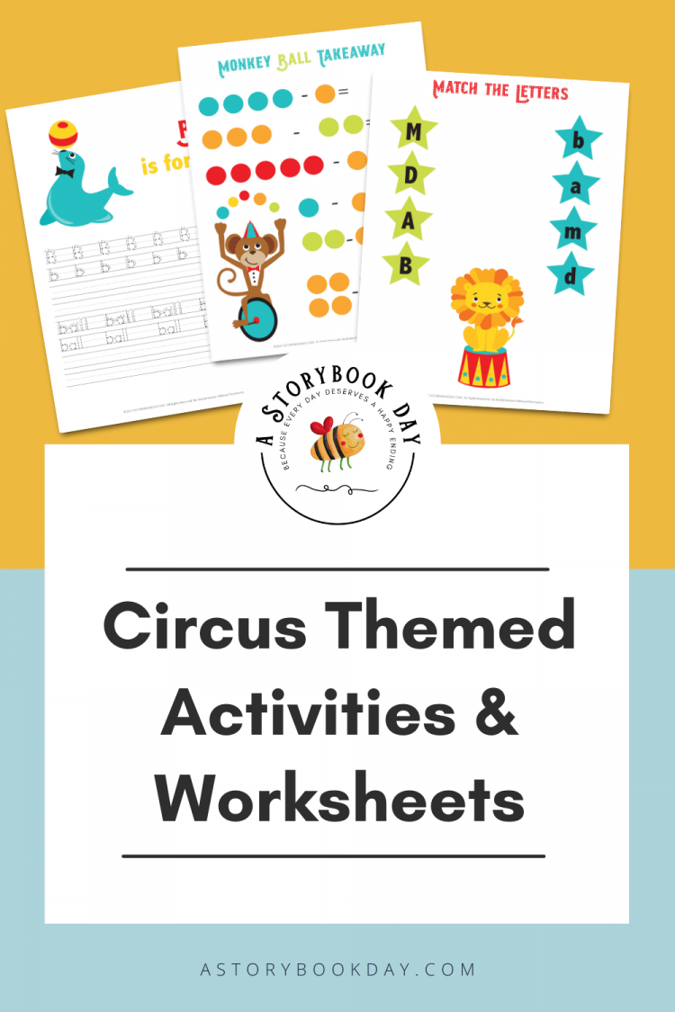 Circus Themed Activities + Worksheets for Pre-K - A Storybook Day