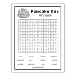 Pancake Day Word Search: A Fun Activity for Kids | Free Printable