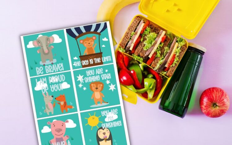 Fun and Happy, Free Lunch Box Notes to Make Your Child's Day!