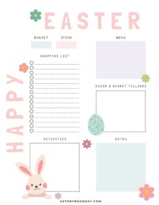 You'll Love this Super Cute Easter Planner Printable!