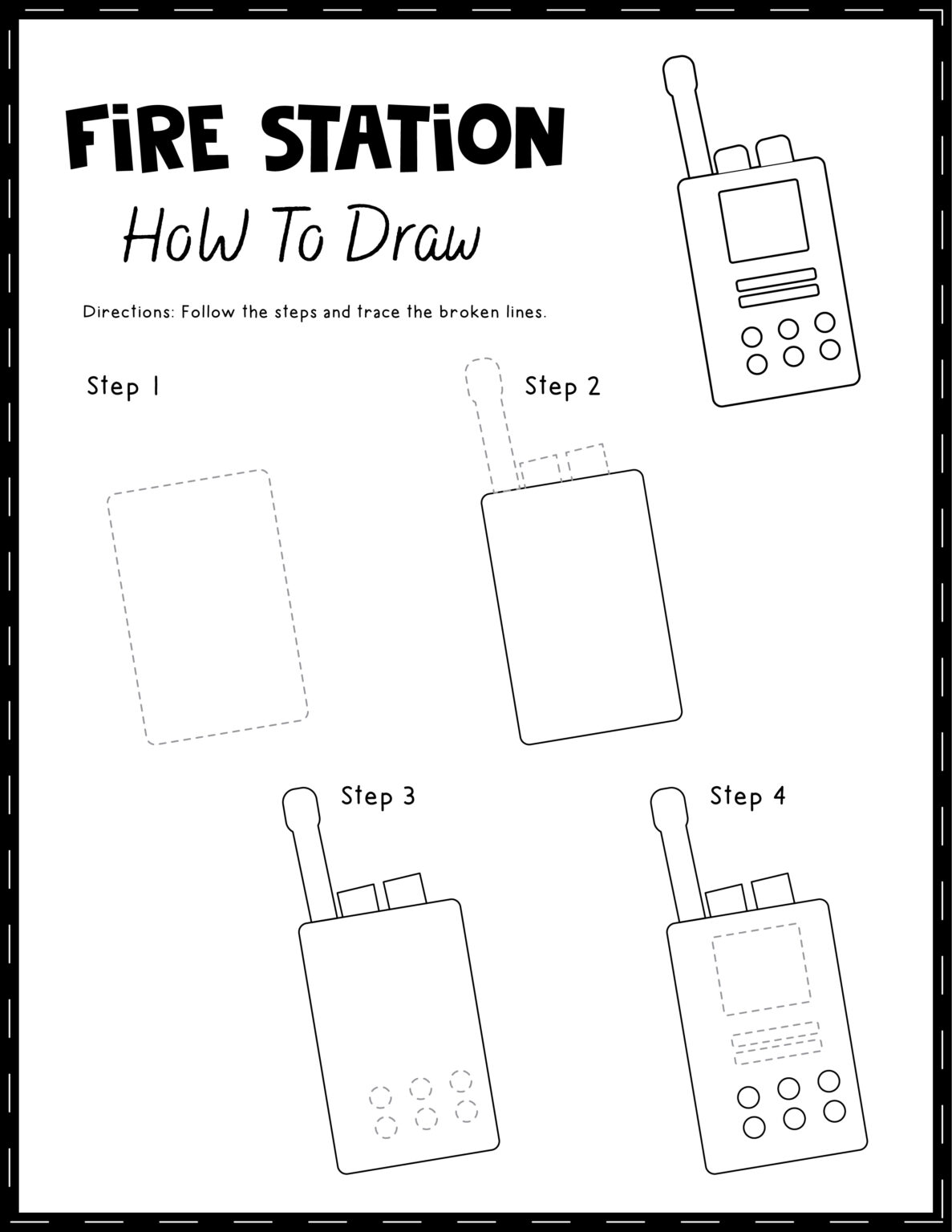 How to Draw Things Inside a Fire Station