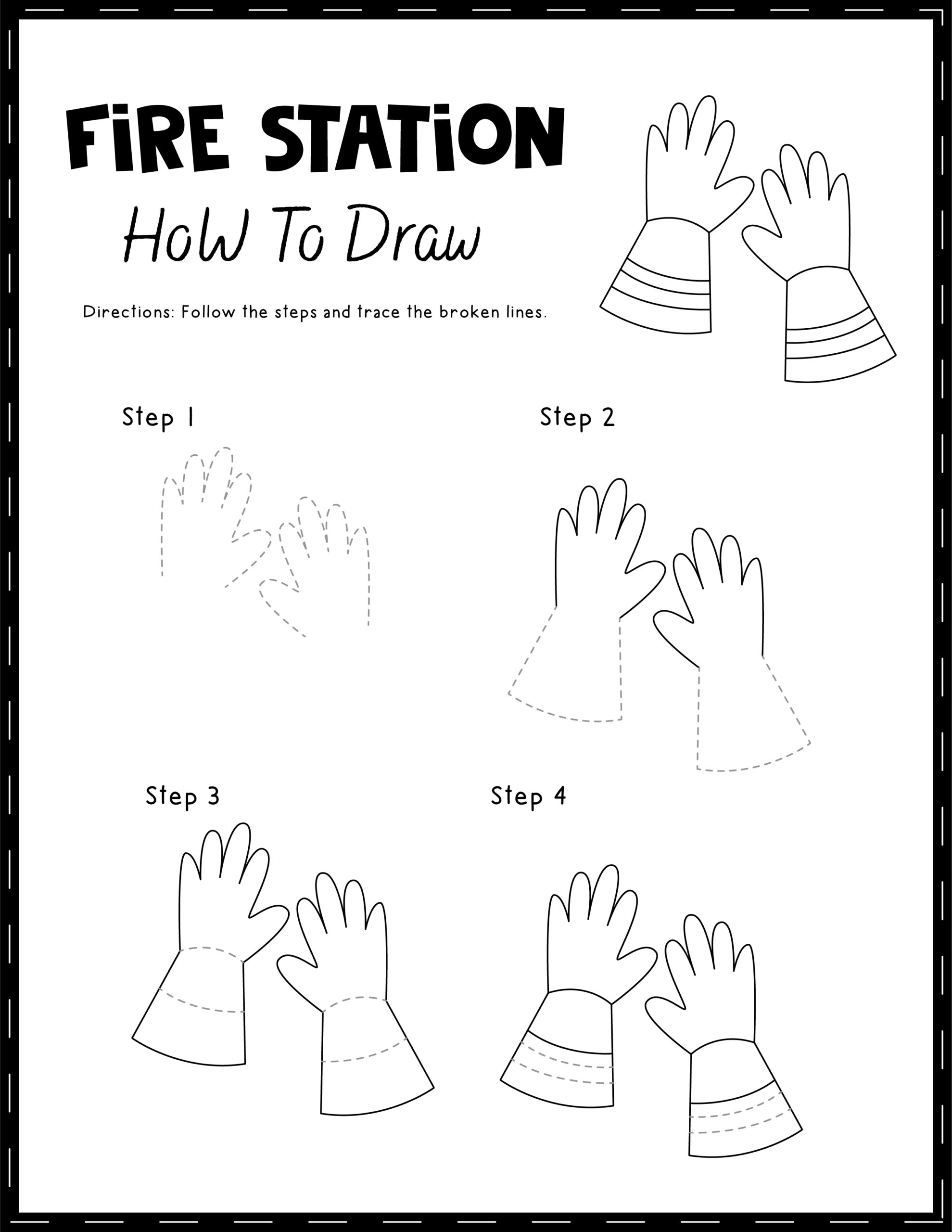 How to Draw Things Inside a Fire Station