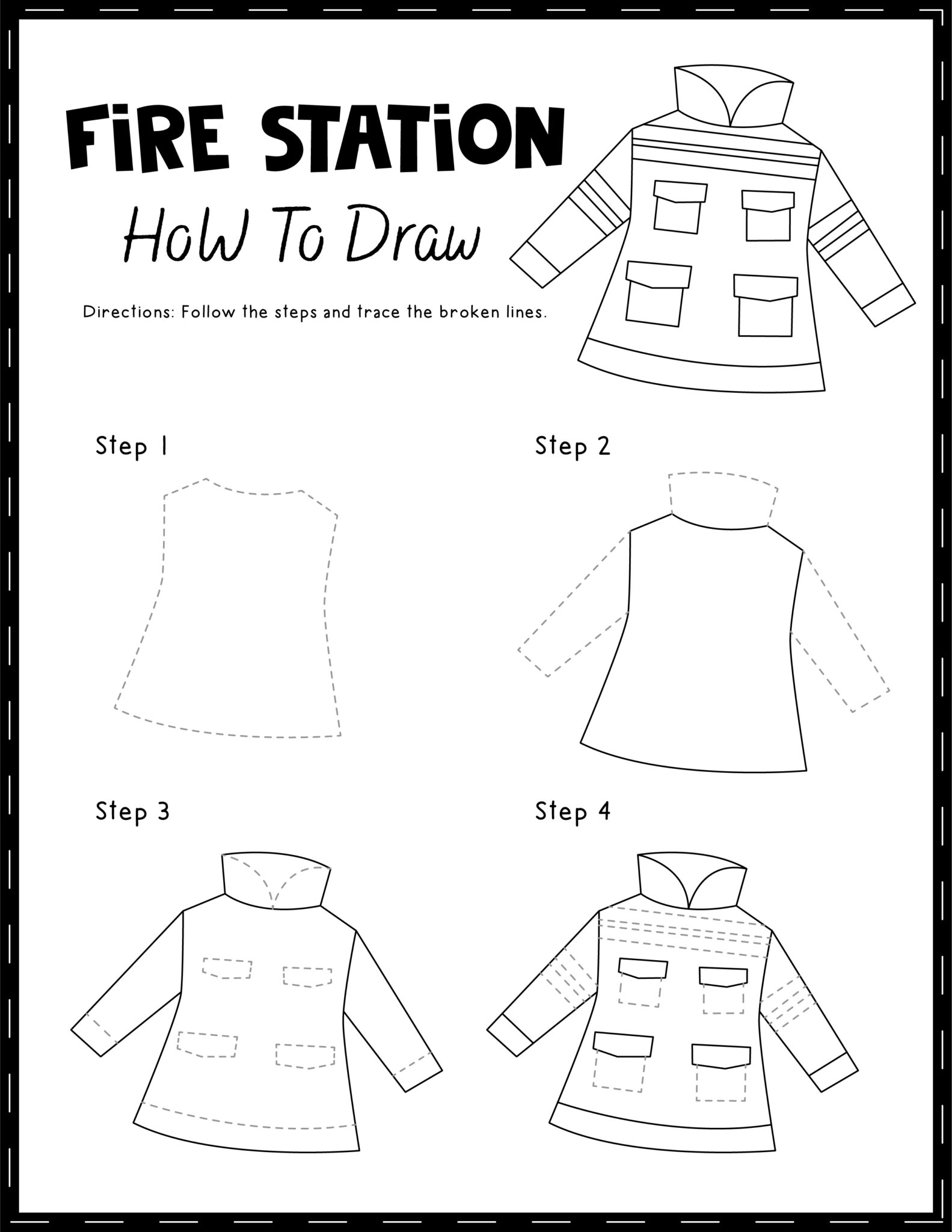 How to Draw Things Inside a Fire Station