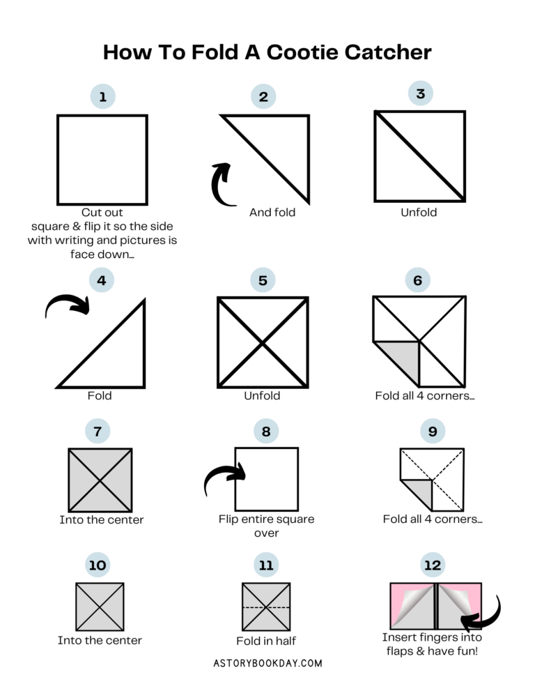 Free Printable Thanksgiving Cootie Catcher (Joke Teller)