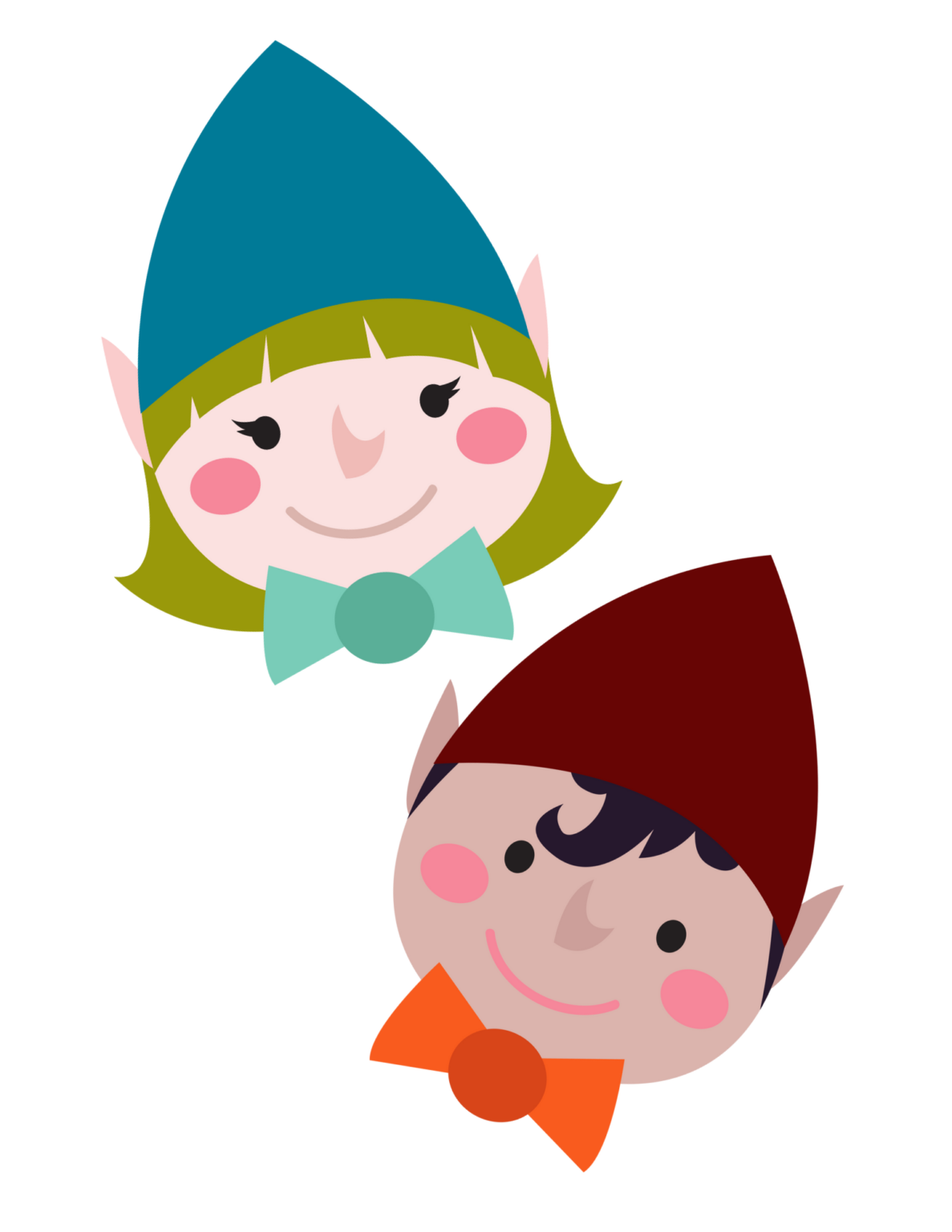Elf Doll: Stocking Mix and Match | Free Printable for Kids