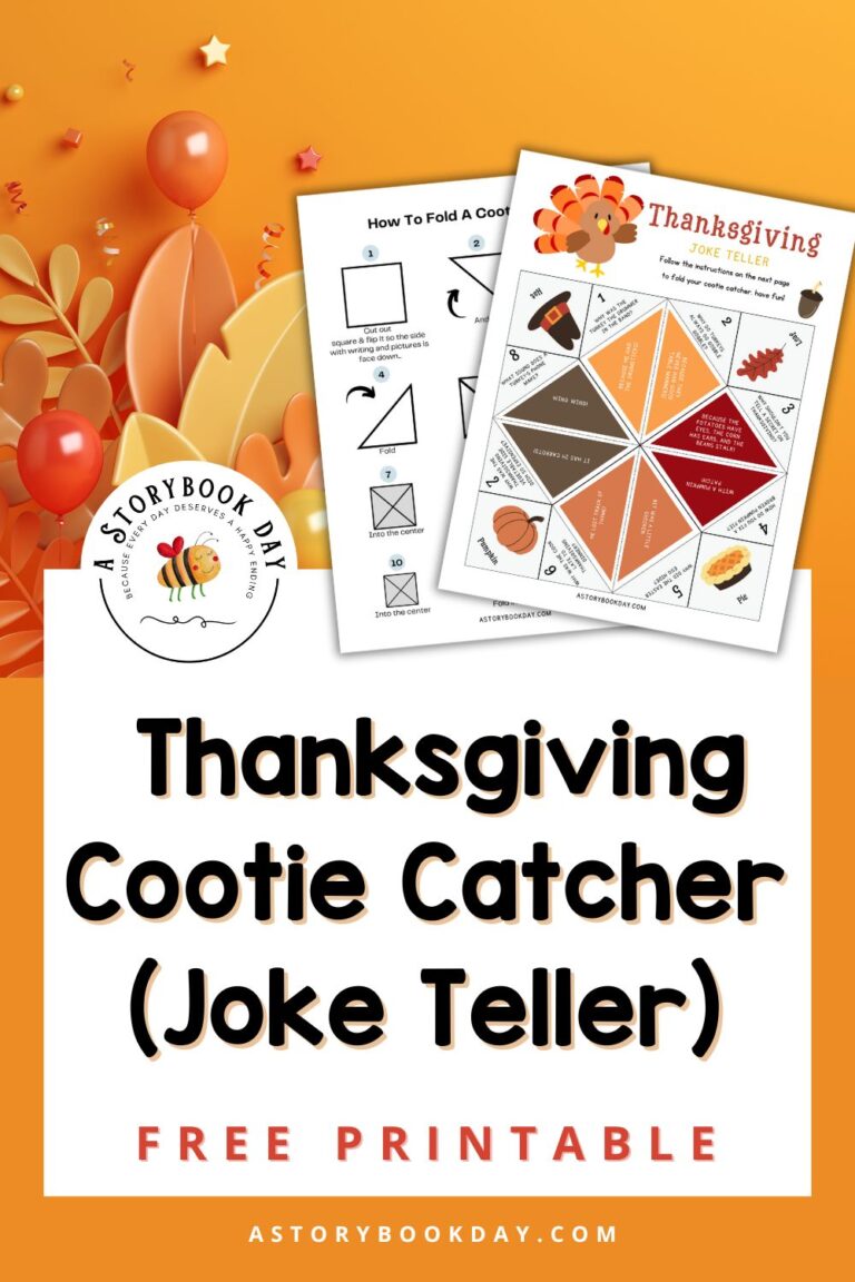 Free Printable Thanksgiving Cootie Catcher (Joke Teller)