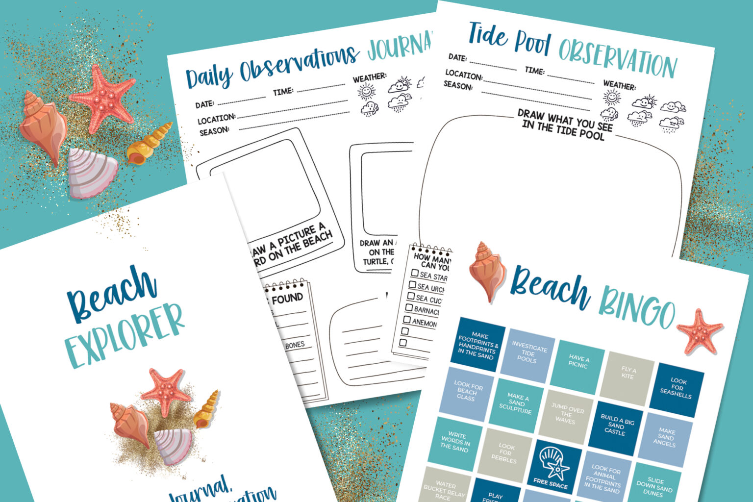 Free Printable Beach Explorer Journal for Kids - A Storybook Day