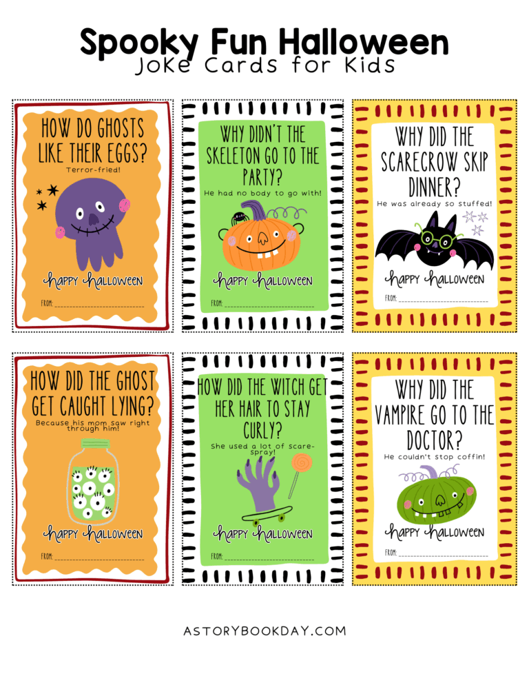 Spooky Fun: Halloween Joke Cards for Kids - A Storybook Day