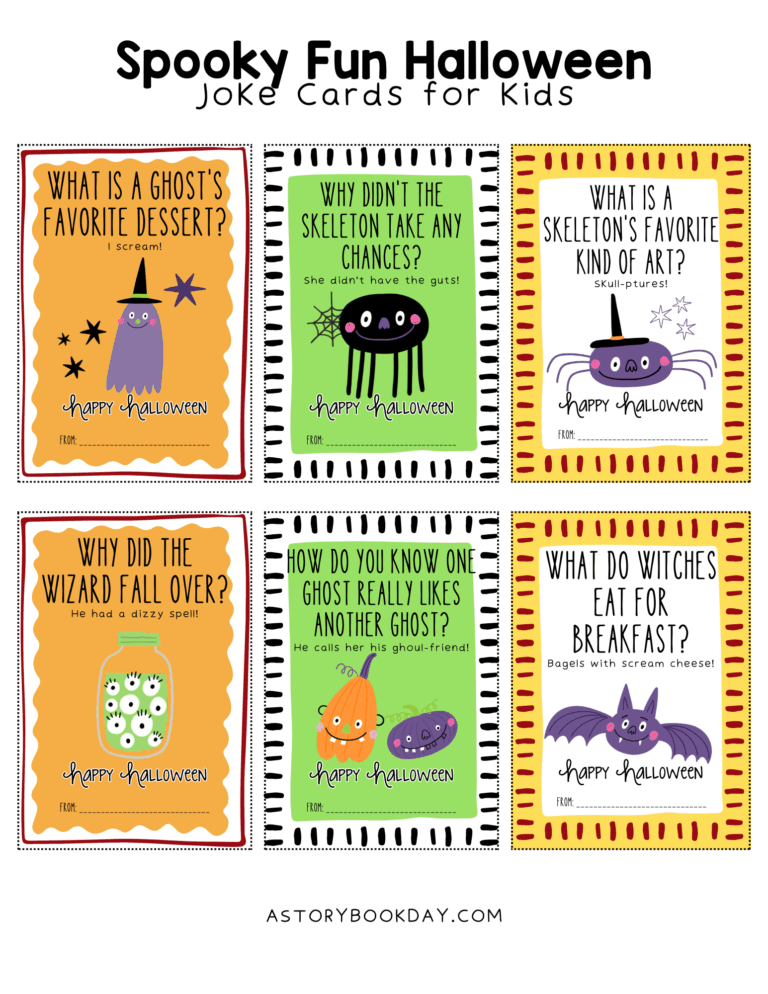 Spooky Fun: Halloween Joke Cards for Kids - A Storybook Day